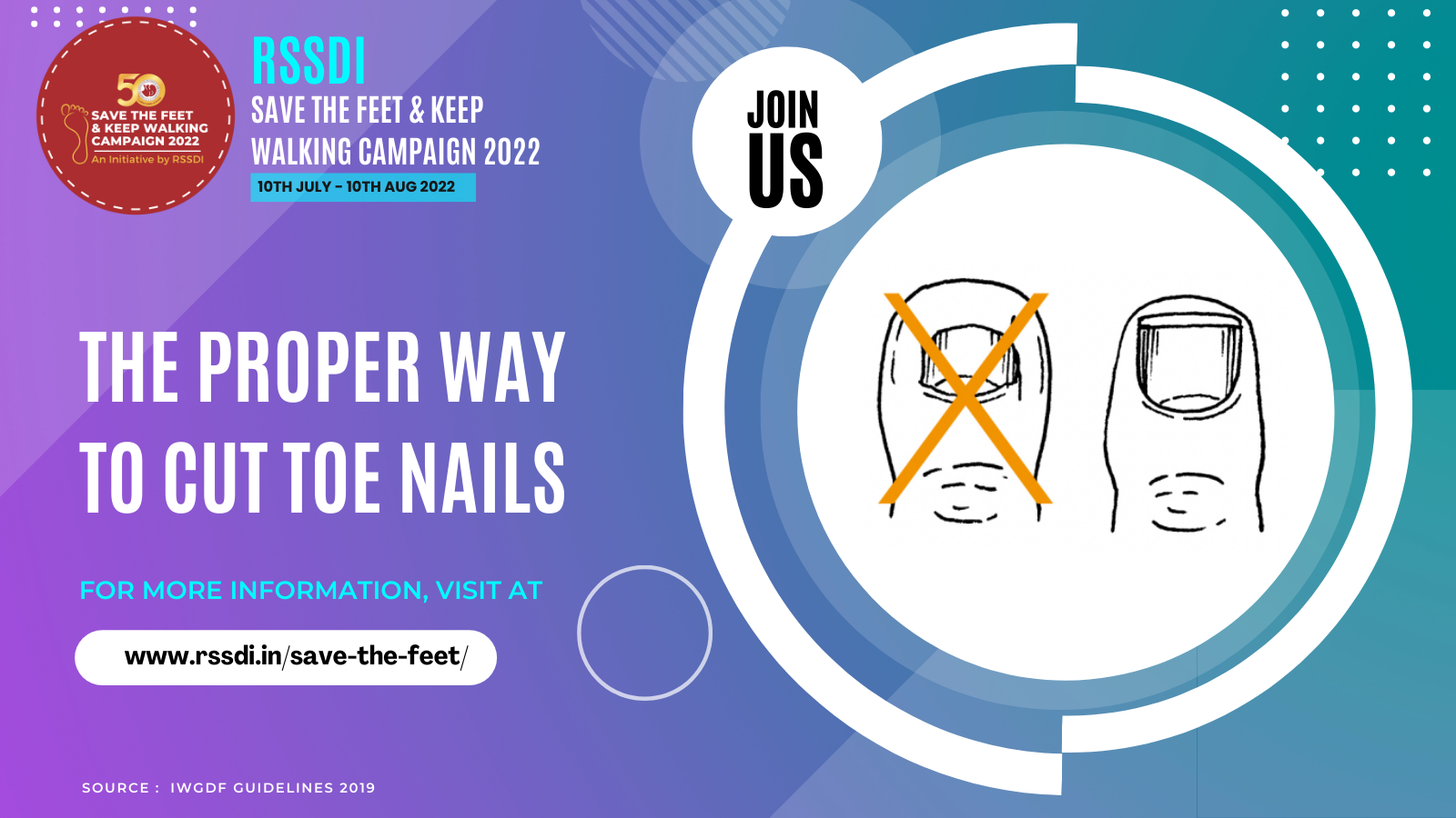 RSSDI Save the Feet- Keep Walking Campaign
